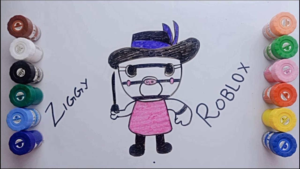 How To Draw Ziggy Roblox | Ziggy Roblox Drawing |Easy Drawings - YouTube