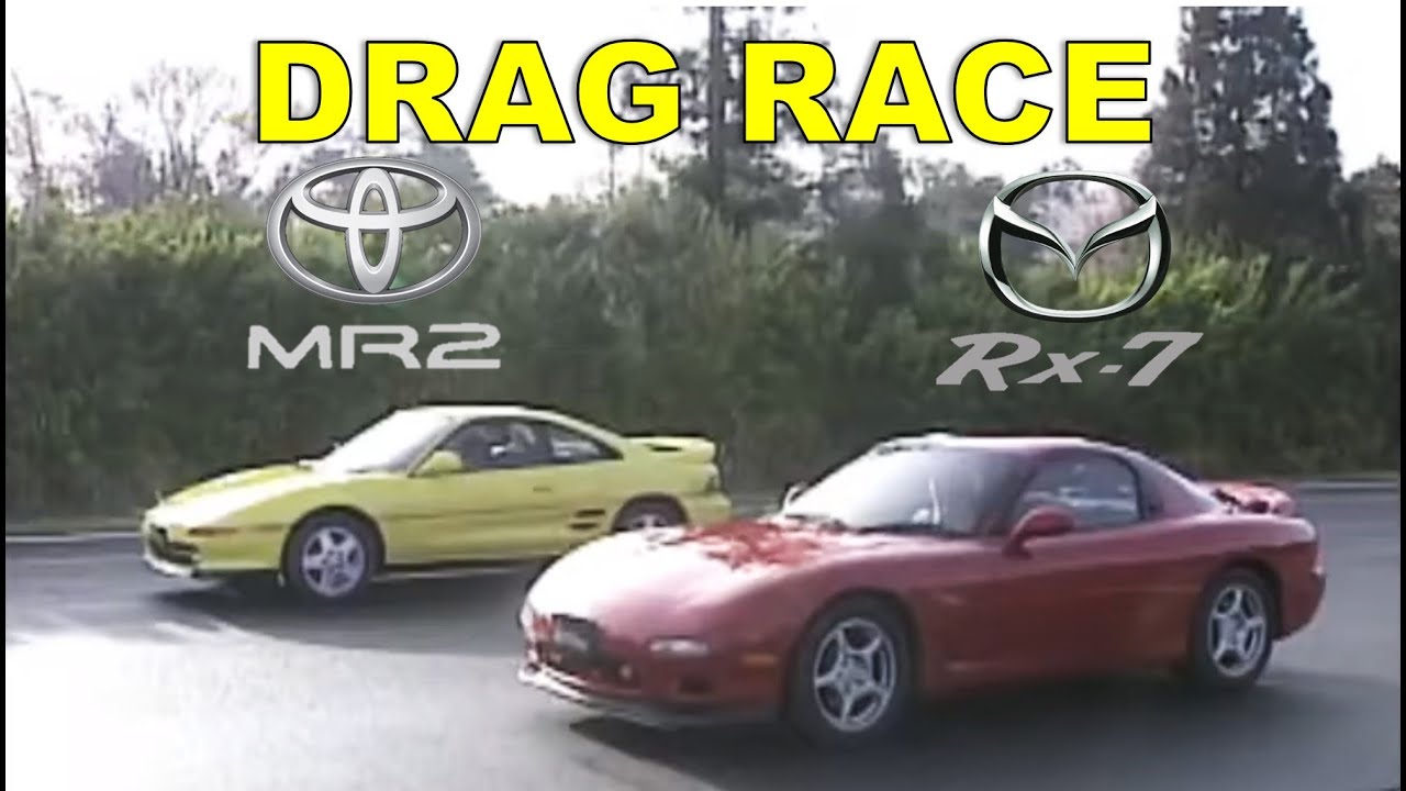 Drag Race #14 | Toyota MR2 vs Mazda RX-7 - YouTube