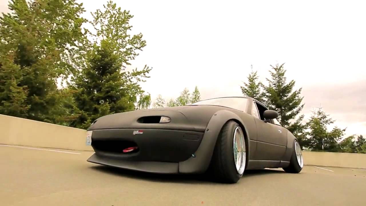 Stanced MX-5 & Honda Civic Si - YouTube