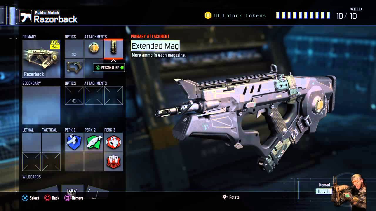 BO3 Best Class Setup "Razorback" ( Tons Of Exp ) - YouTube