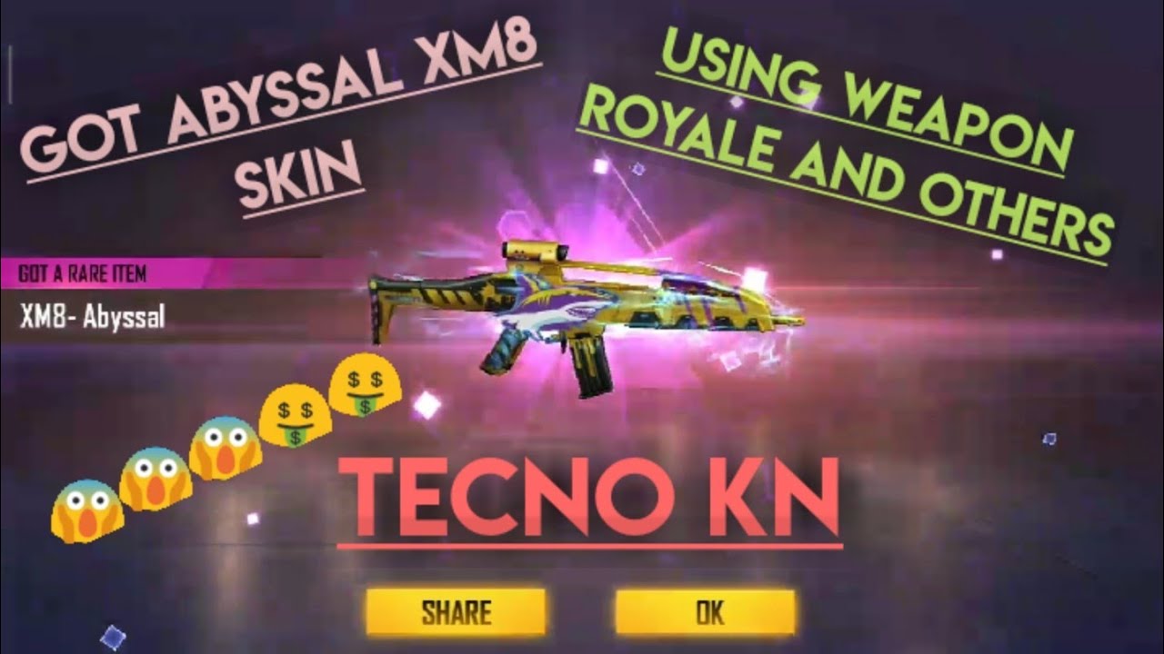 Got The Legendary ABYSSAL XM8 Skin | Using some Weapon Royale | Tecno ...