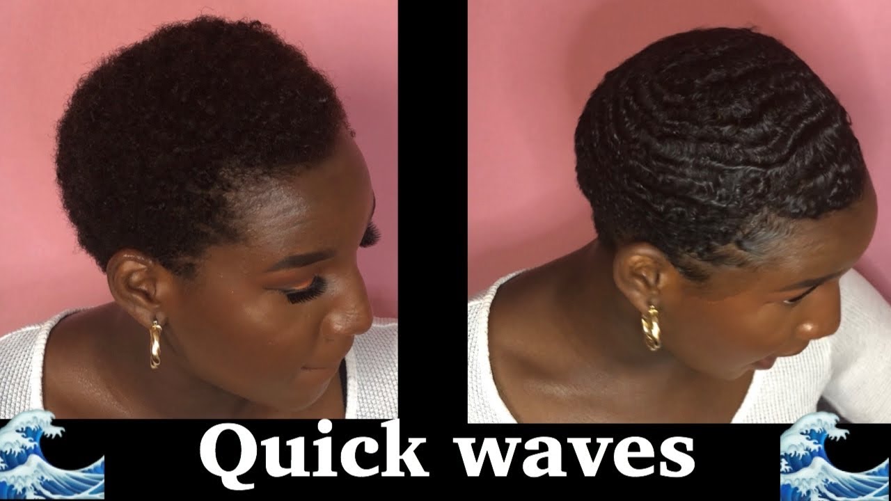 How to get quick waves| Female waver & TWA - YouTube