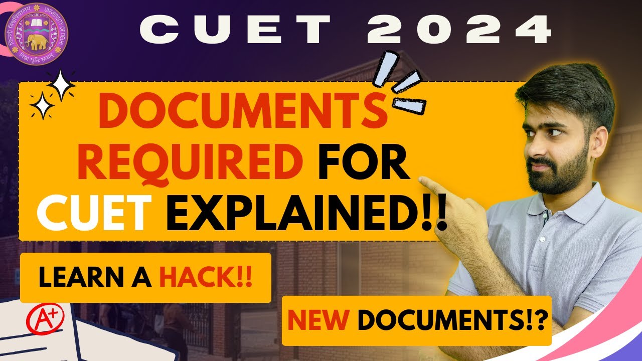 When to apply for Documents required for CUET 2024??|| Should documents ...