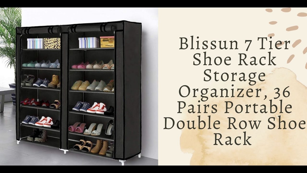 Portable Double Row Shoe Rack | Good One - YouTube