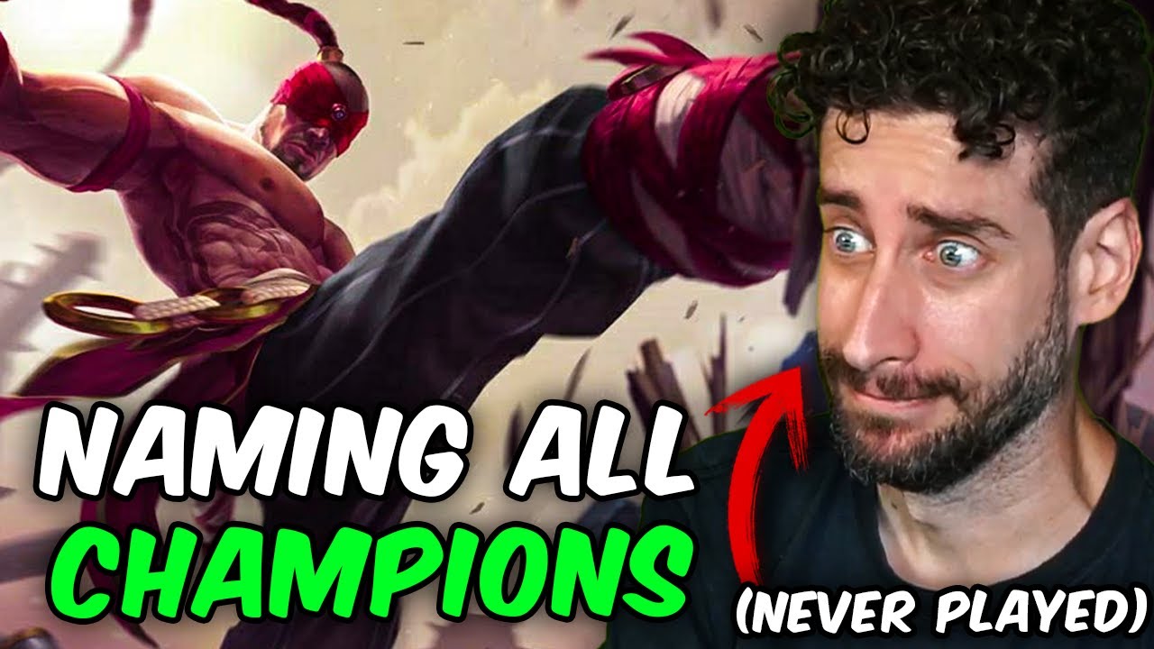 Non-LoL Player Names ALL CHAMPIONS in League of Legends - YouTube