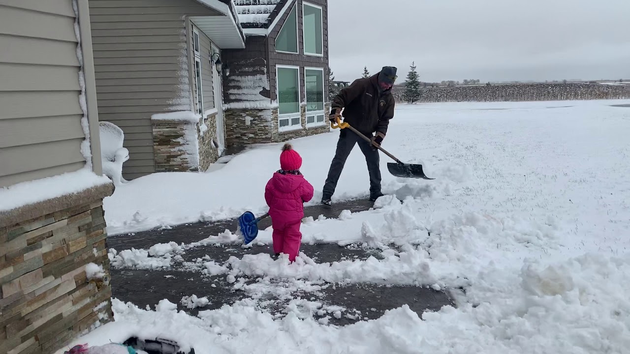 First snow storm 2019 october - YouTube