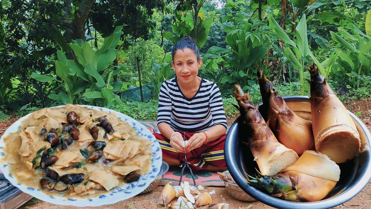 How to cook bamboo shoots | Bamboo shoot recipe | Muya Sikamuk Awandru ...