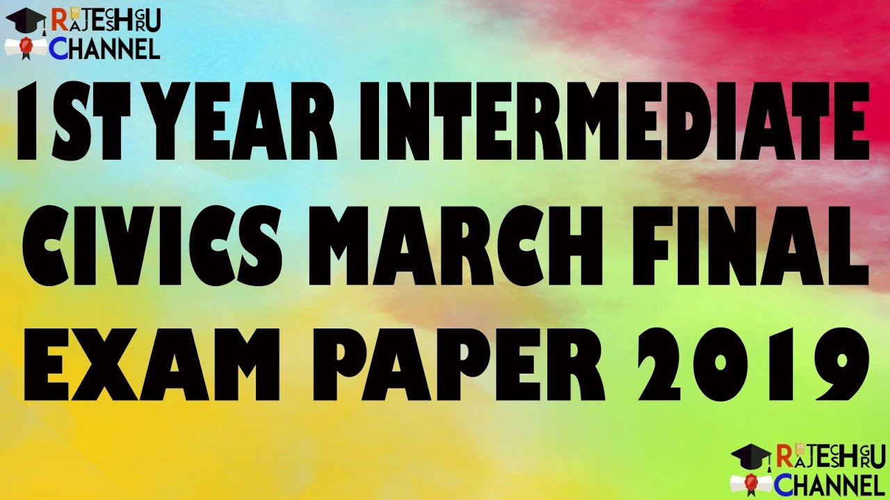 1STYEARINTERMEDIATE 1st Year Inter Civics Final Exam Paper 2019 March 1styearintermediate-1st-year-inter-civics-final-exam-paper-2019-march
