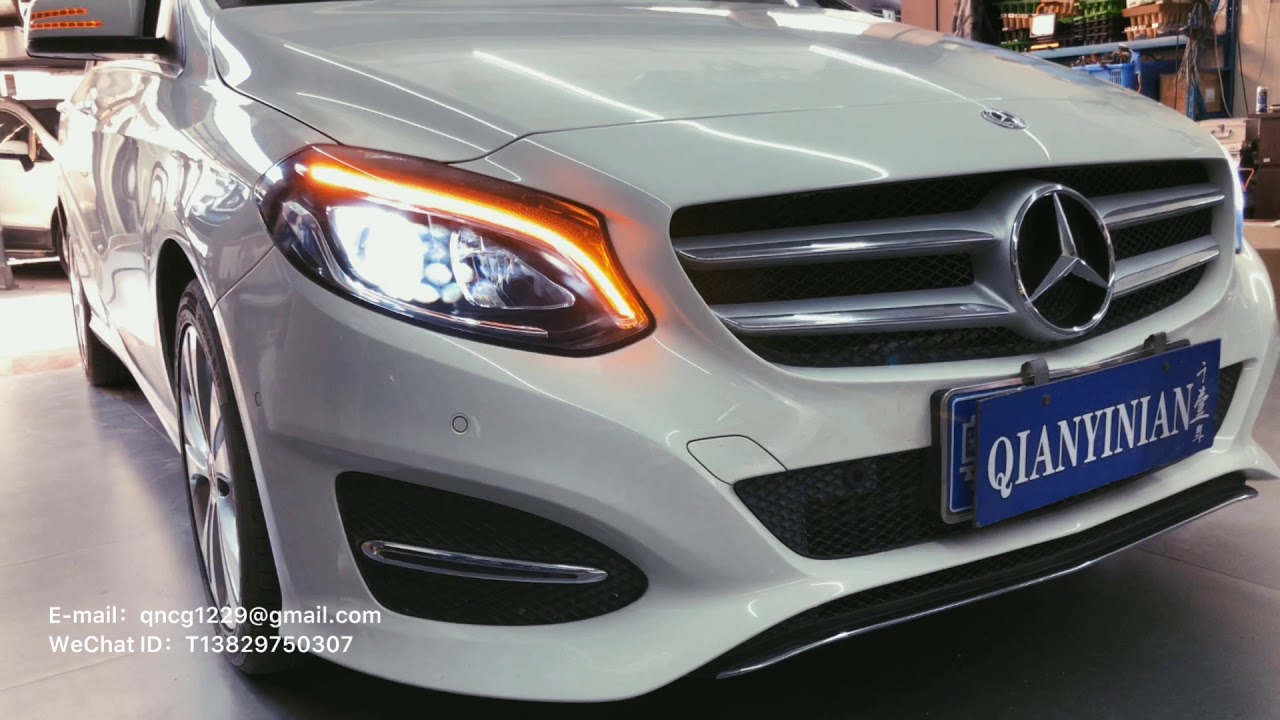 Mercedes-Benz B-Class_W246，#B200,#B180,Halogen upgrade full LED ...