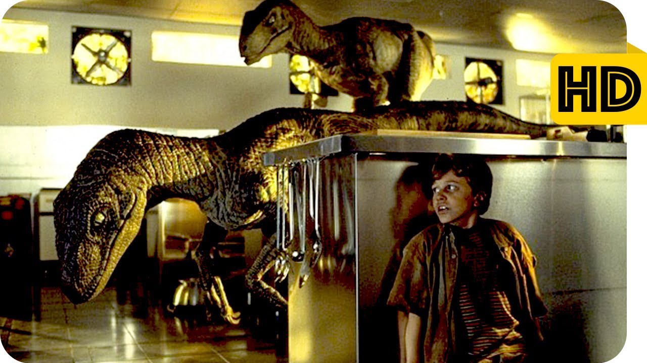 The raptors kitchen attack scene_ Jurassic Park 1 - YouTube