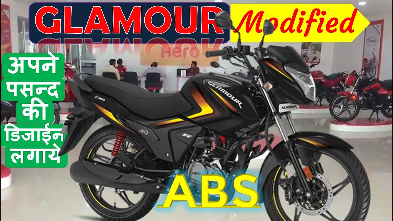 Modified Hero Glamour sticker in Daring Yellow Color 2023 | How to ...