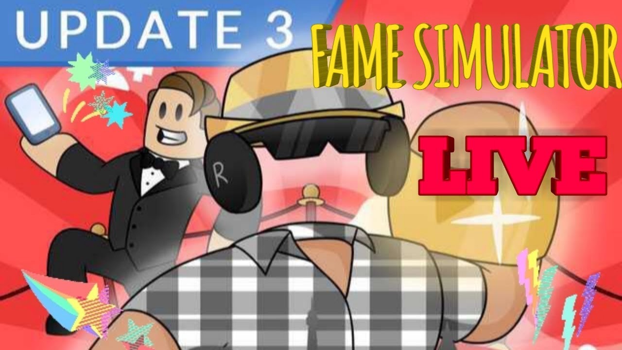 ROBLOX LIVE!! FAME SIMULATOR. GIVEAWAY!! COME JOIN!!! - YouTube