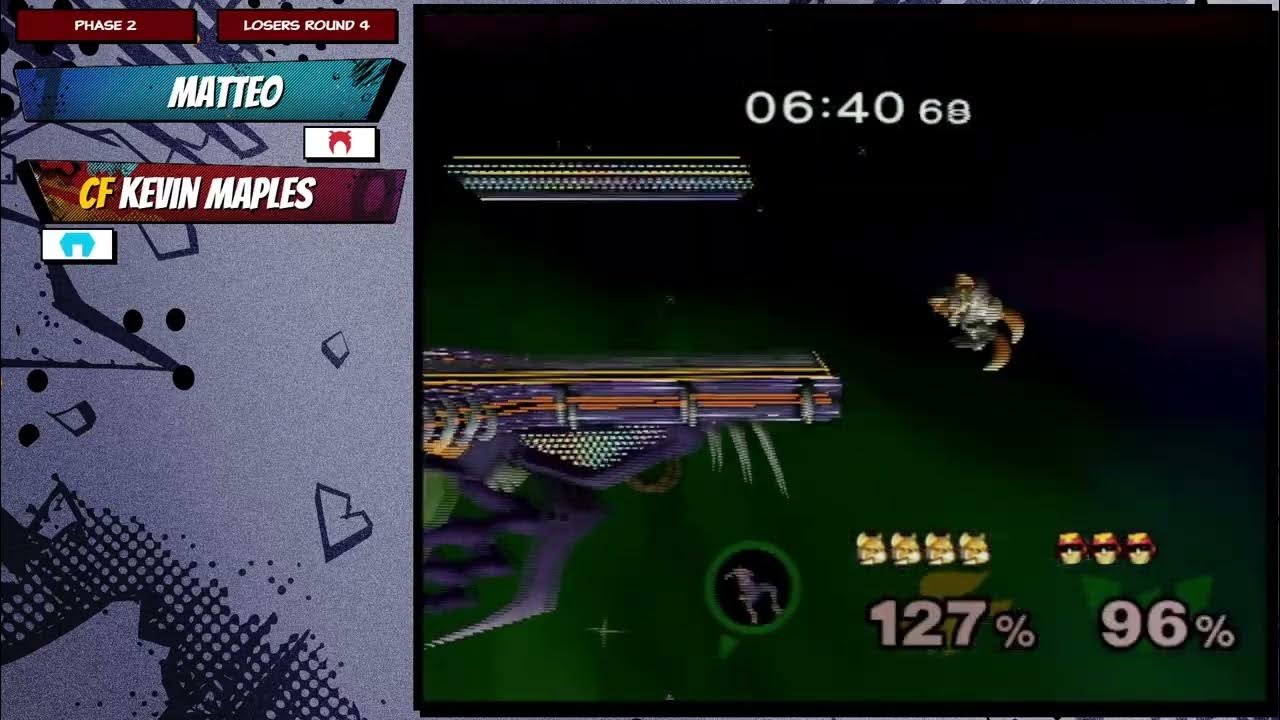 Collision 2024 - Matteo (Fox) vs CF Kevin Maples (Captain Falcon) - Losers Round 4 - Melee ...