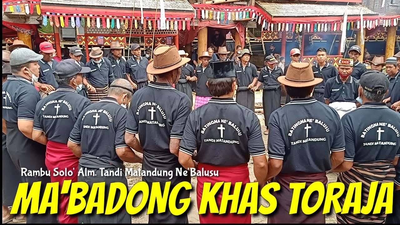 Tari Ma'badong Adat Toraja Dalam Pesta Adat Toraja - YouTube