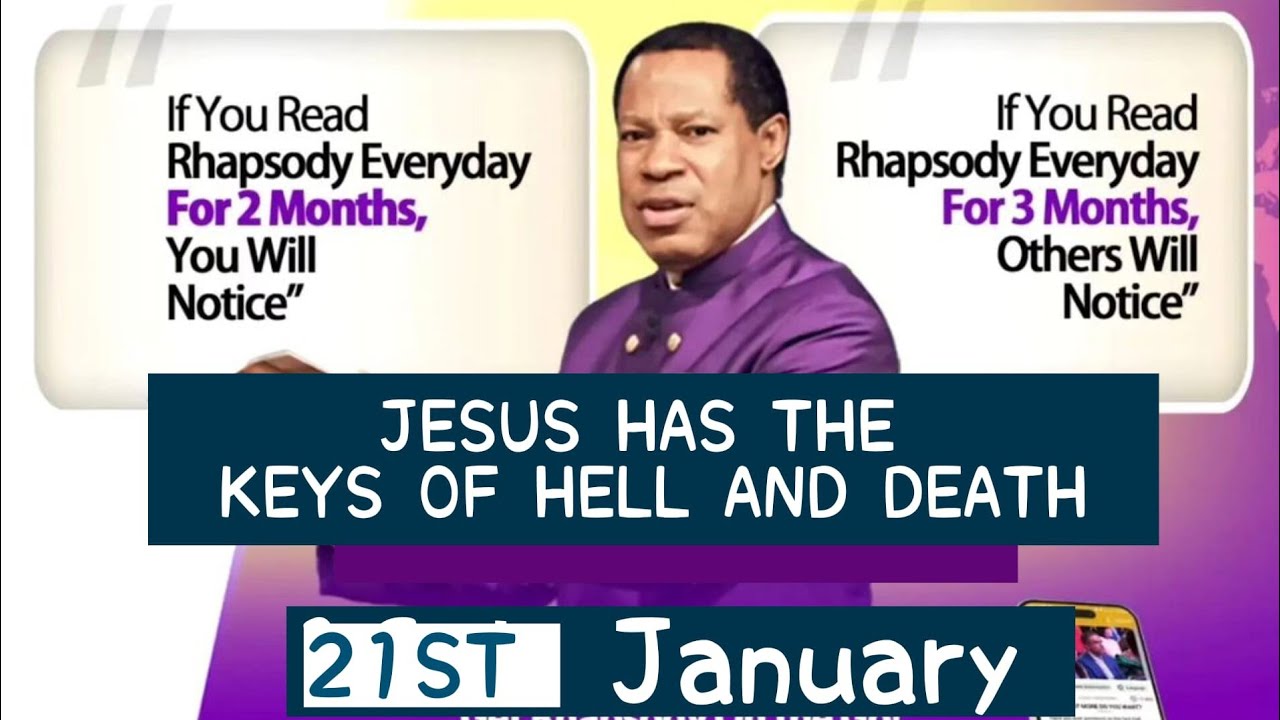 JESUS HAS THE KEYS OF HELL AND DEATH JANUARY 2025 RHAPSODY OF REALITIES ...