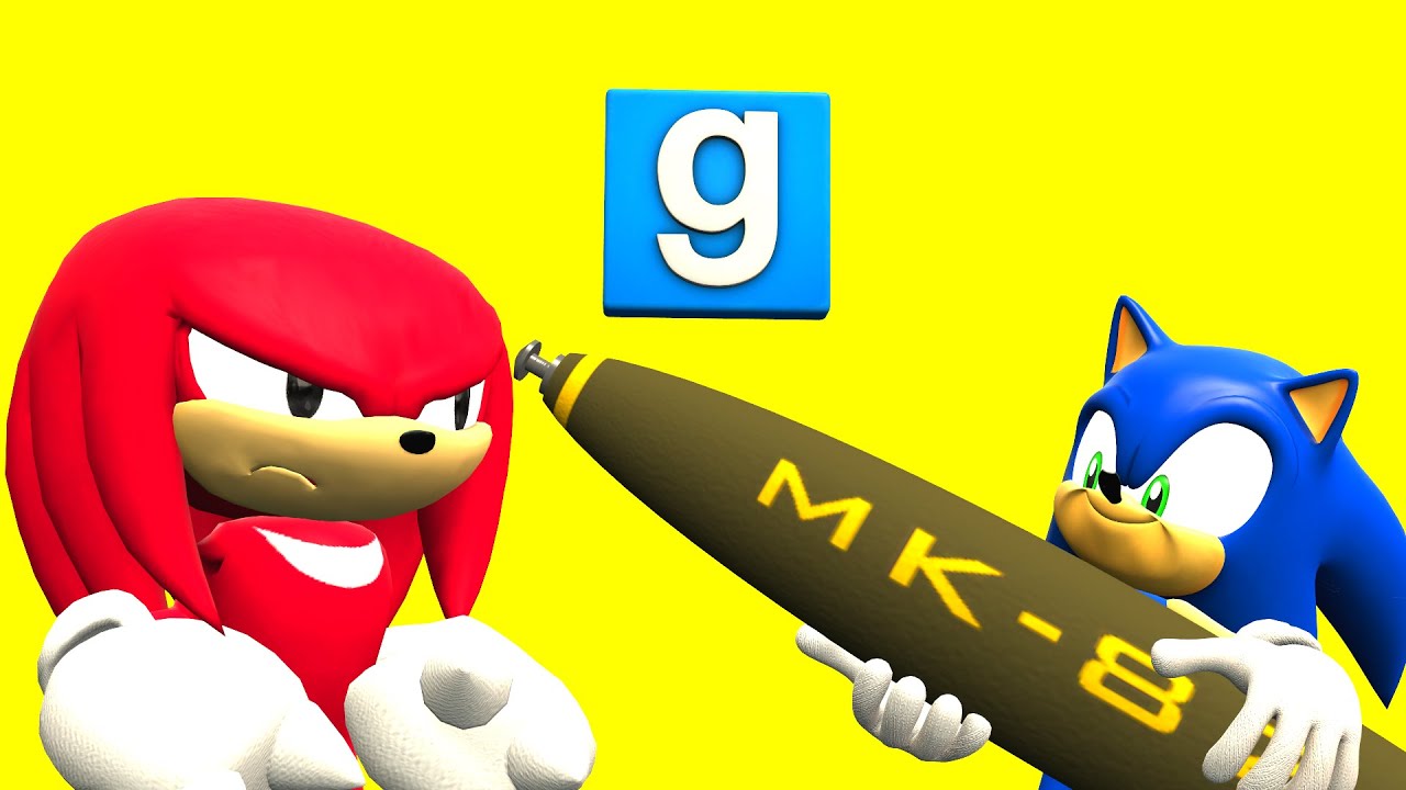Knuckles and Sonic GMOD gameplay in a nutshell (Garry's mod animation ...