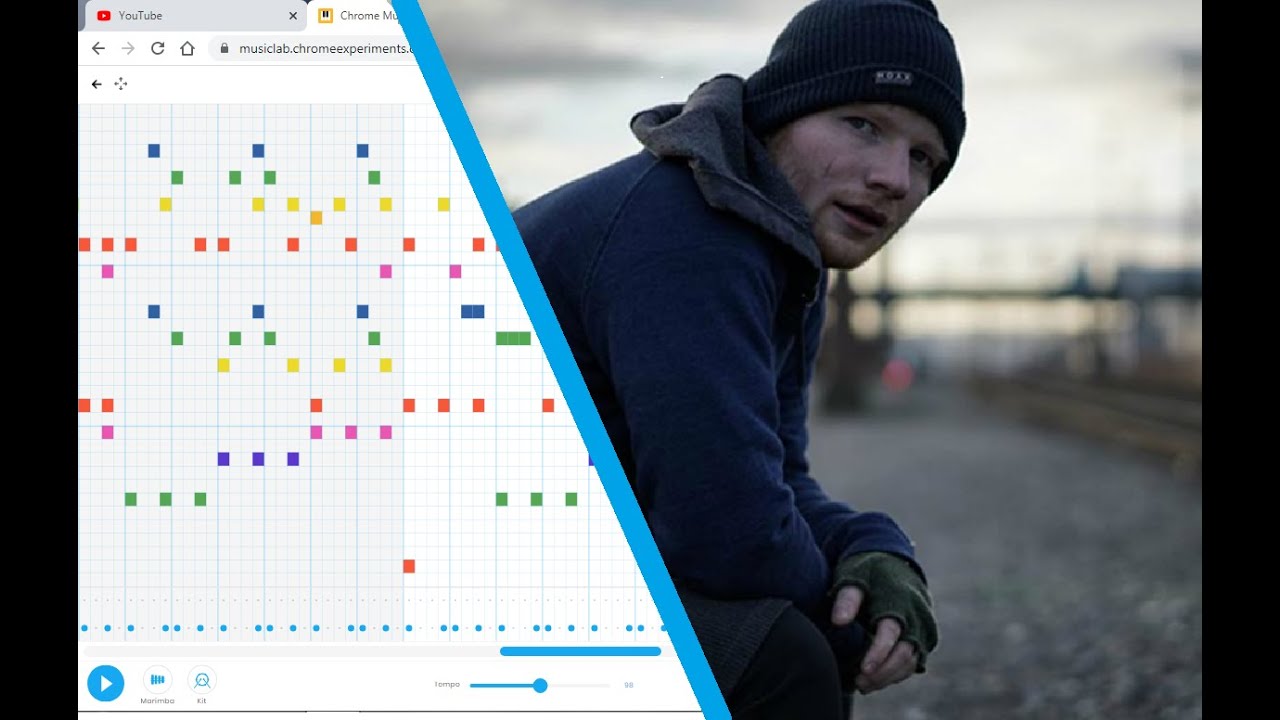 Ed Sheeran "Shape of You" cover on Chrome Music Lab - YouTube