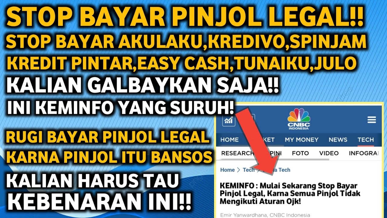 STOP BAYAR PINJOL LEGAL!! STOP GATOB PINJOL GALBAYKAN SAJA - SOLUSI ...