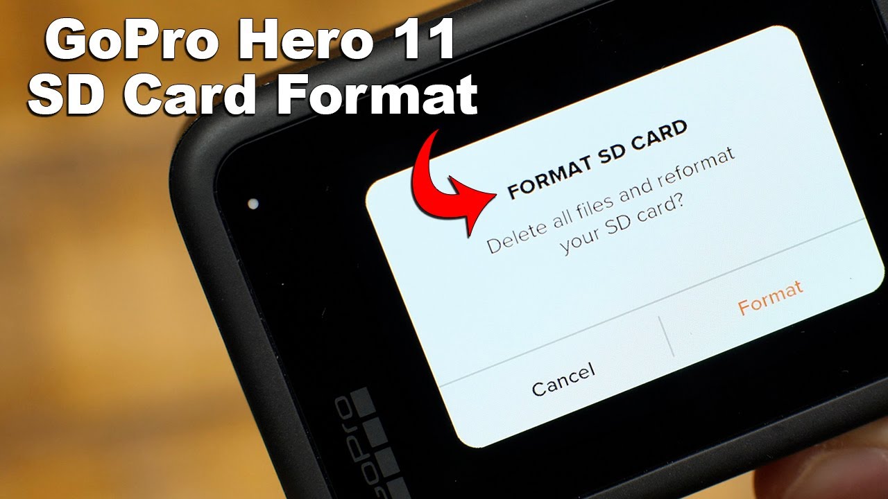 GoPro Hero 11: How to Format the SD Card - YouTube