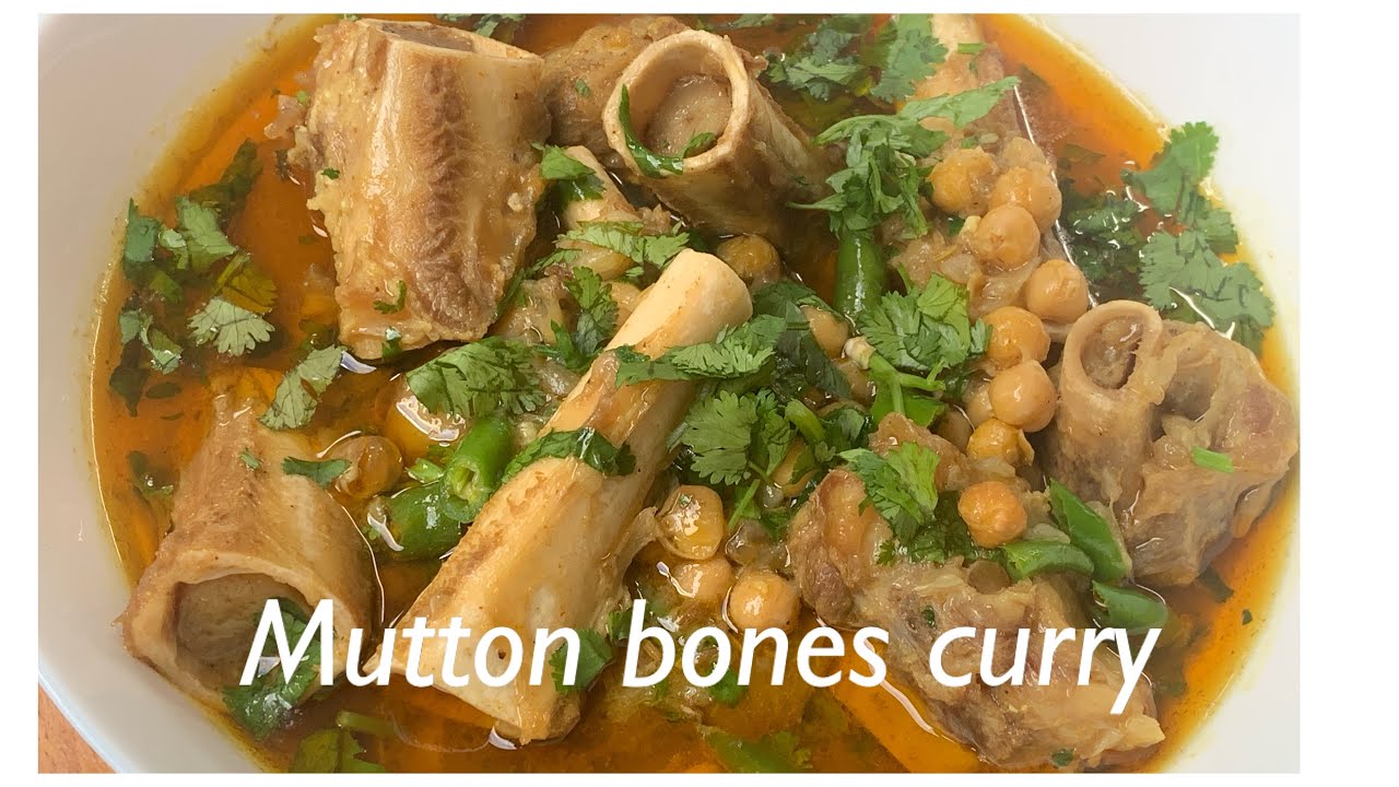 Mutton bones curry recipe/ how to make mutton bones curry - YouTube