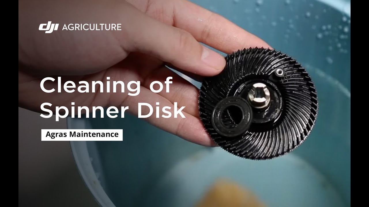Cleaning of DJI Agras T40/T20P Spinner Disk | Agras Maintenance - YouTube