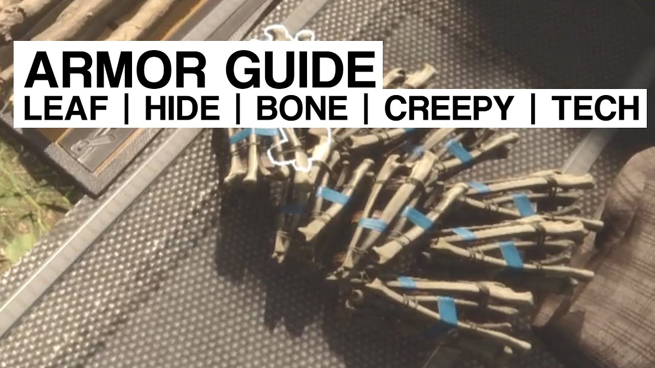 Armor Guide (leaf, hide, bone, creepy, tech) | Sons of the Forest - YouTube