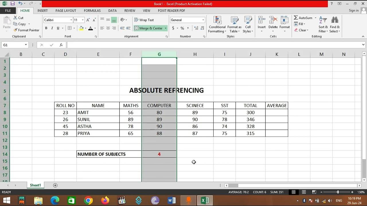 ABSOLUTE CELL REFERENCING - YouTube
