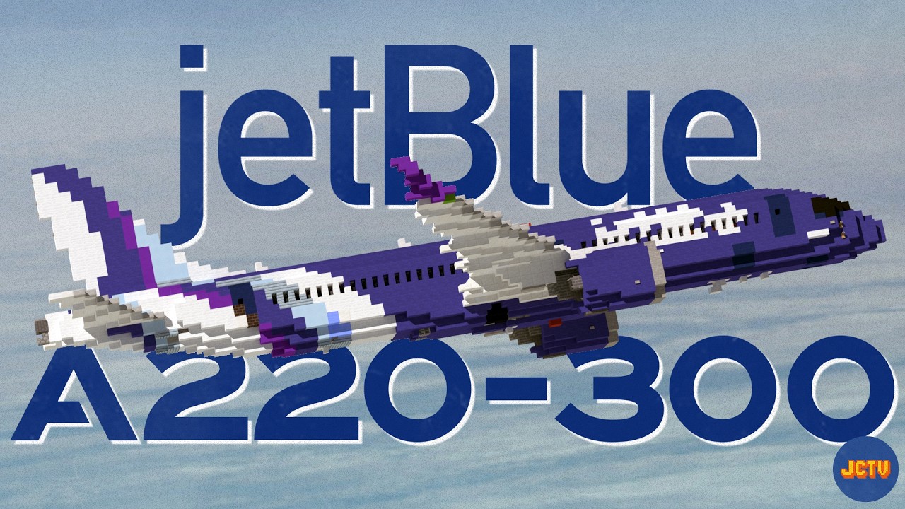 Minecraft | JetBlue Airways Airbus A220-300 - YouTube