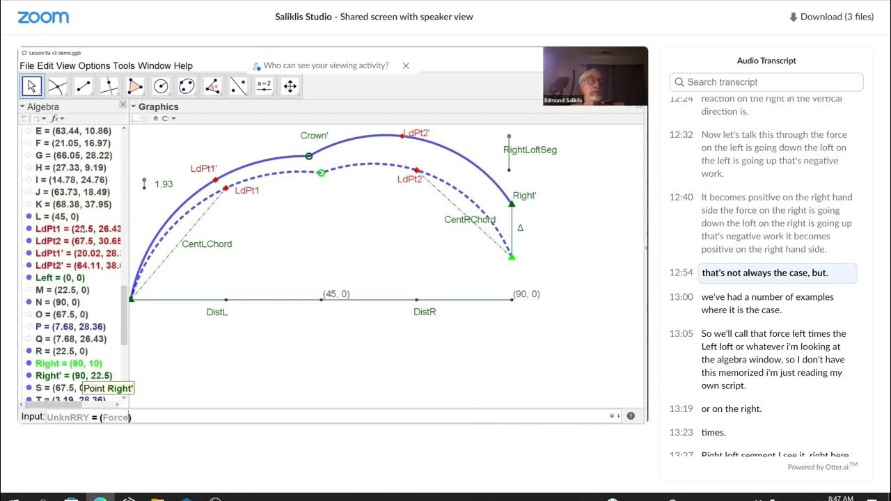 Lesson 13 Part 2 of 2 curved three hinged arch - YouTube
