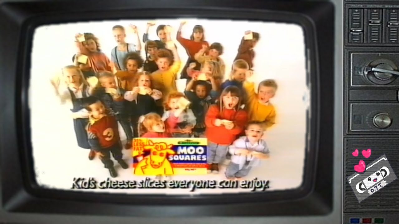 Moo Squares Kid's Cheese Slices Commercial 1989 - YouTube