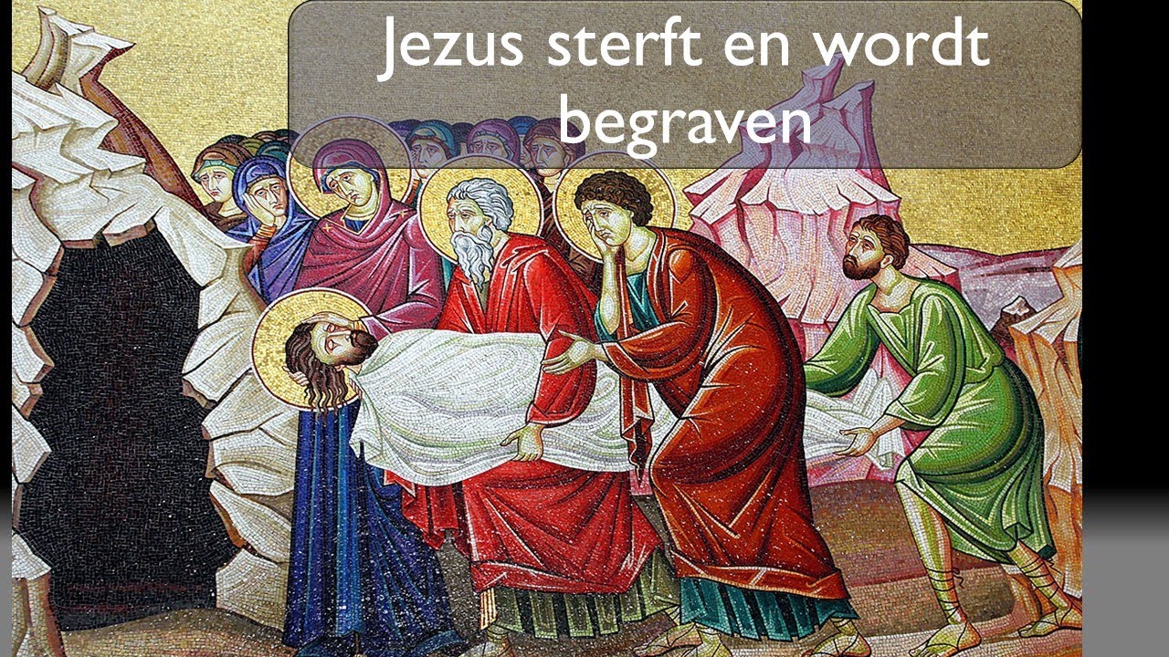Jezus sterft en wordt begraven uit het Evangelie van Markus - YouTube