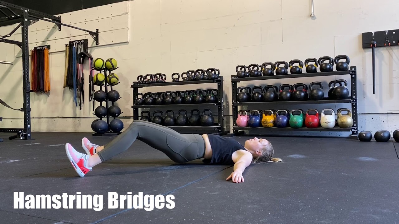 Hamstring Bridges - YouTube