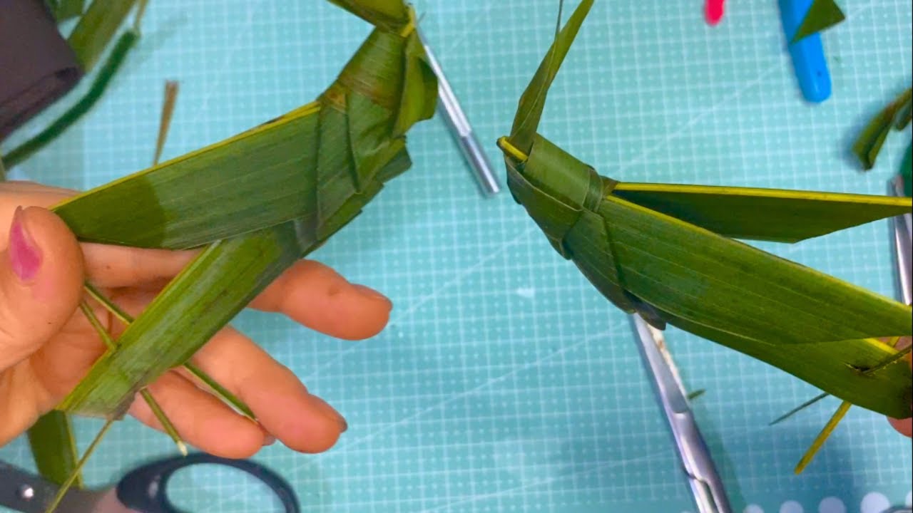 Grasshopper Made from Leaf | How to make a Grasshopper | Animal Craft ...
