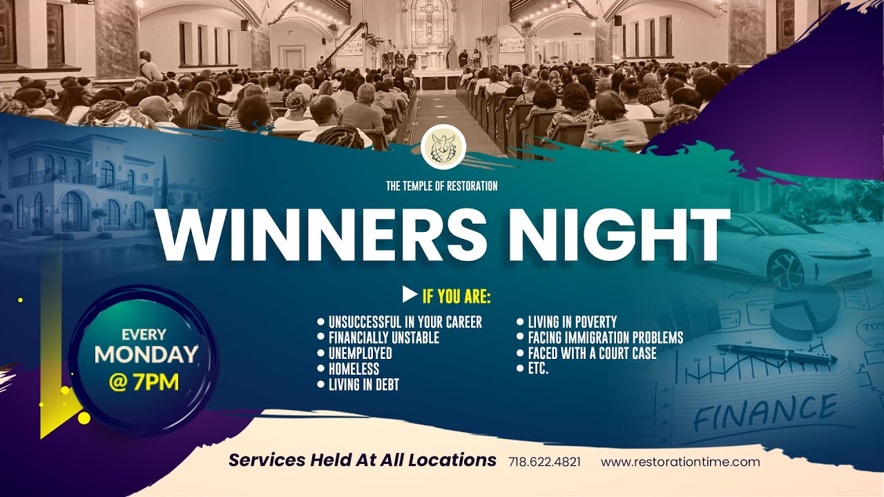 Monday Winners Night Service - YouTube