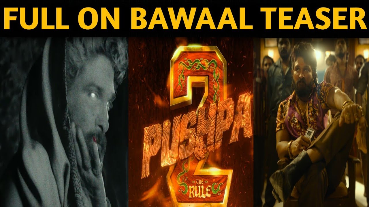 PUSHPA 2 TEASER REACTION REVIEW | ALLU ARJUN |WHERE IS PUSHPA?|PUSHPA 2 ...