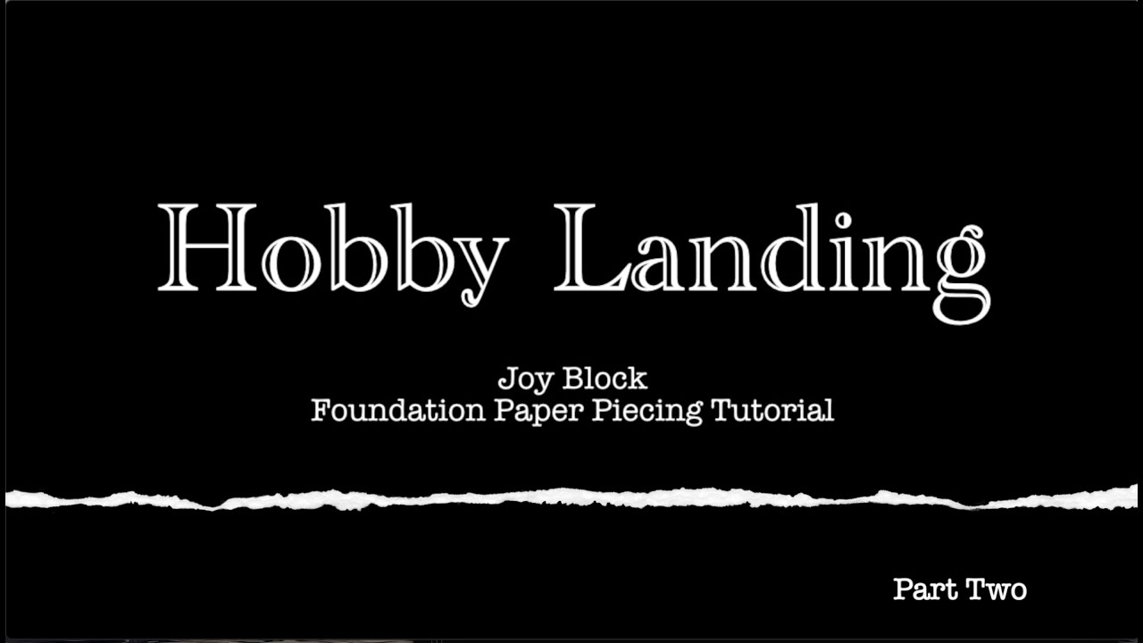 Joy Block Tutorial Part Two - YouTube