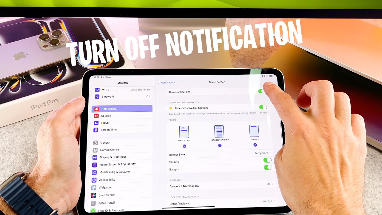 How To Turn Off Notifications On iPad Pro M4 / iPad Pro M5 - YouTube