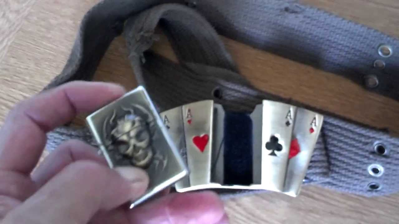 BIKERS LIGHTER IN A BELT - YouTube