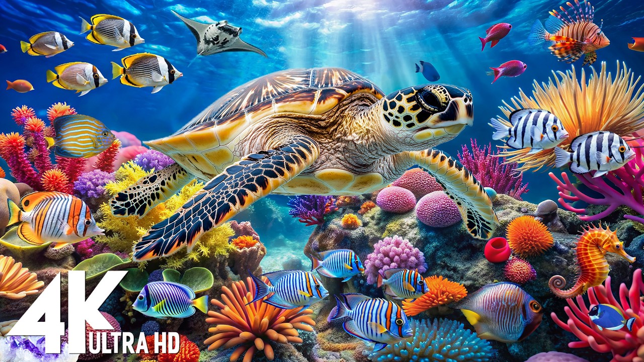[NEW] 11HR Stunning 4K Underwater footage-Rare & Colorful Sea Life ...
