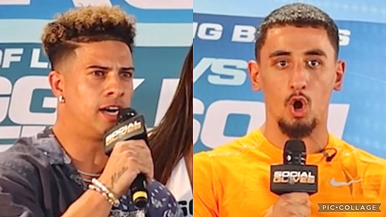 FULL ANESON GIB VS AUSTIN MCBROM FINAL PRESS CONFERENCE - BOTH FIGHTERS ...