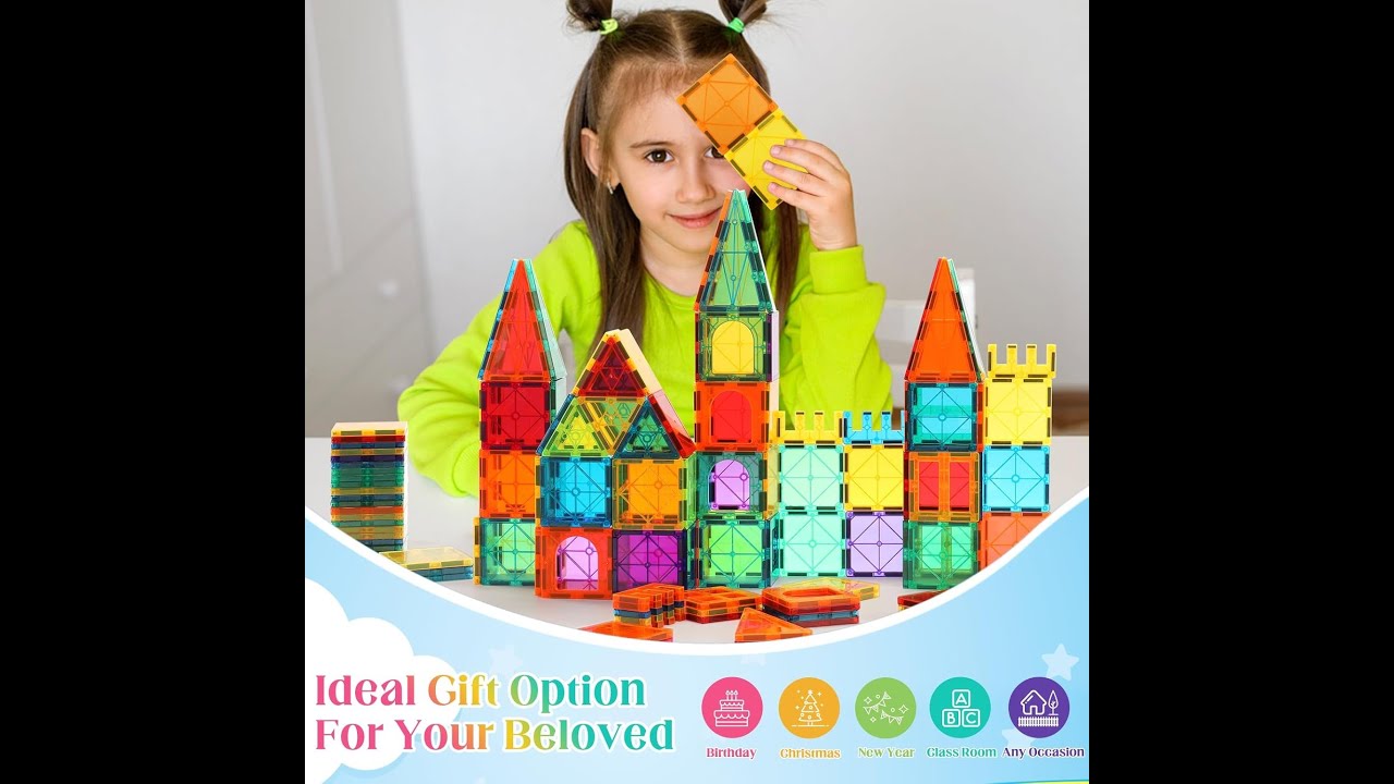 These Magnetic Tiles Will REVOLUTIONIZE Your Kid's Playtime! - YouTube