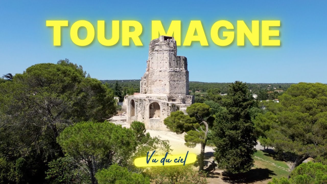 La Tour Magne, vue du ciel - YouTube
