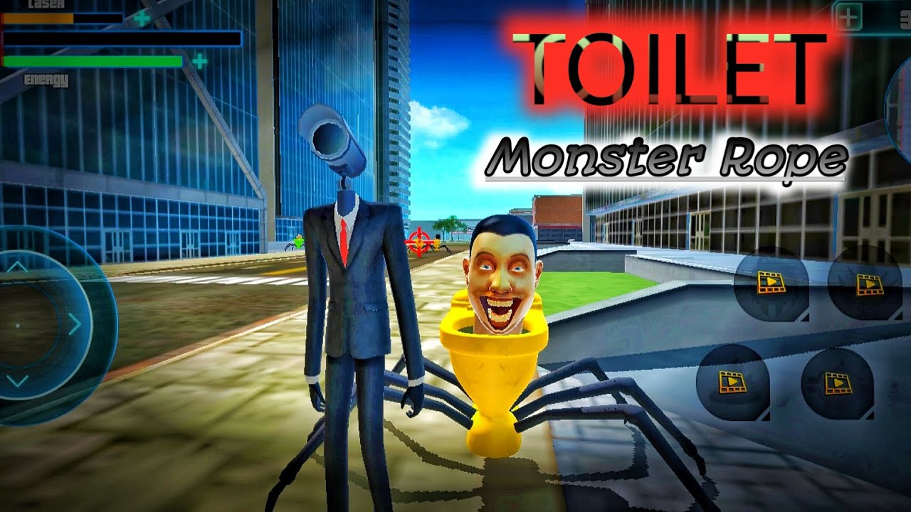 TOILET MONSTER ROPE NEW GAME - YouTube