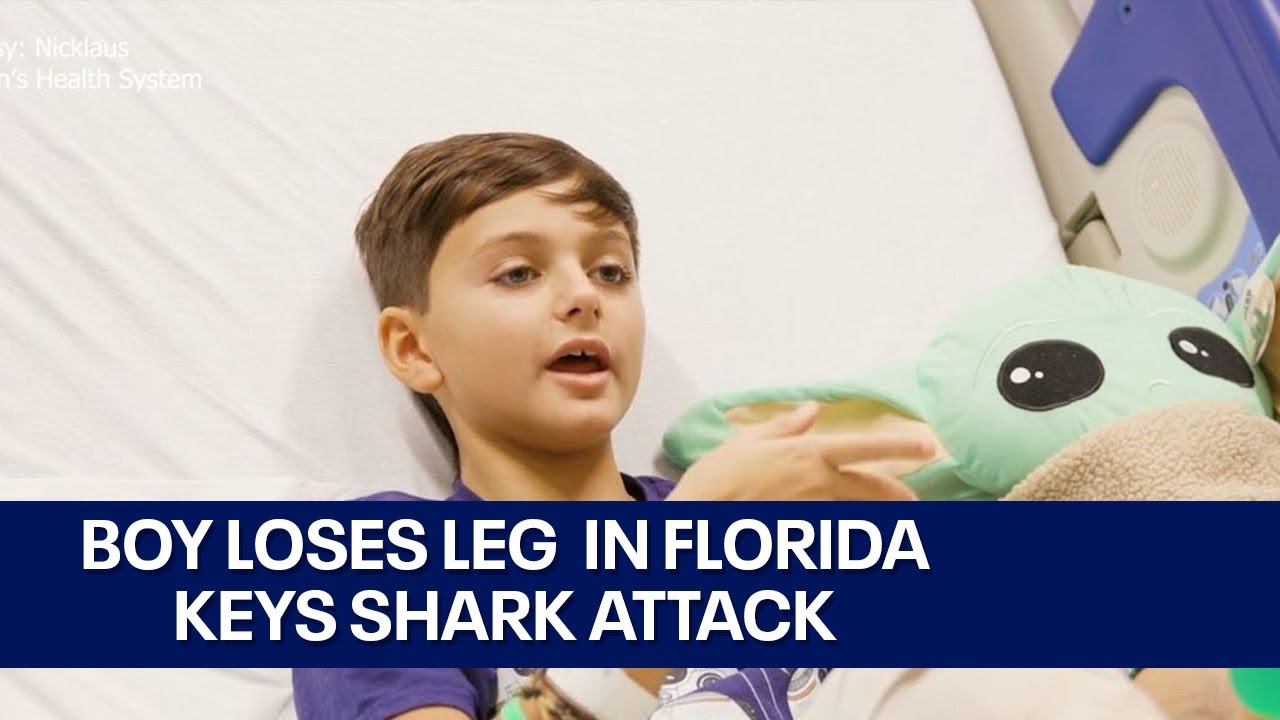 Boy who lost leg in Florida shark attack celebrates 11th birthday - YouTube