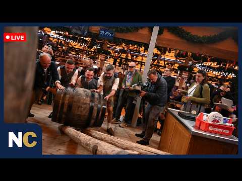 🔴LIVE: OKTOBERFEST BEGINS: Munich Mayor Declares “O’ZAPFT IS!” at World’s Biggest Beer Fest | AQ1W