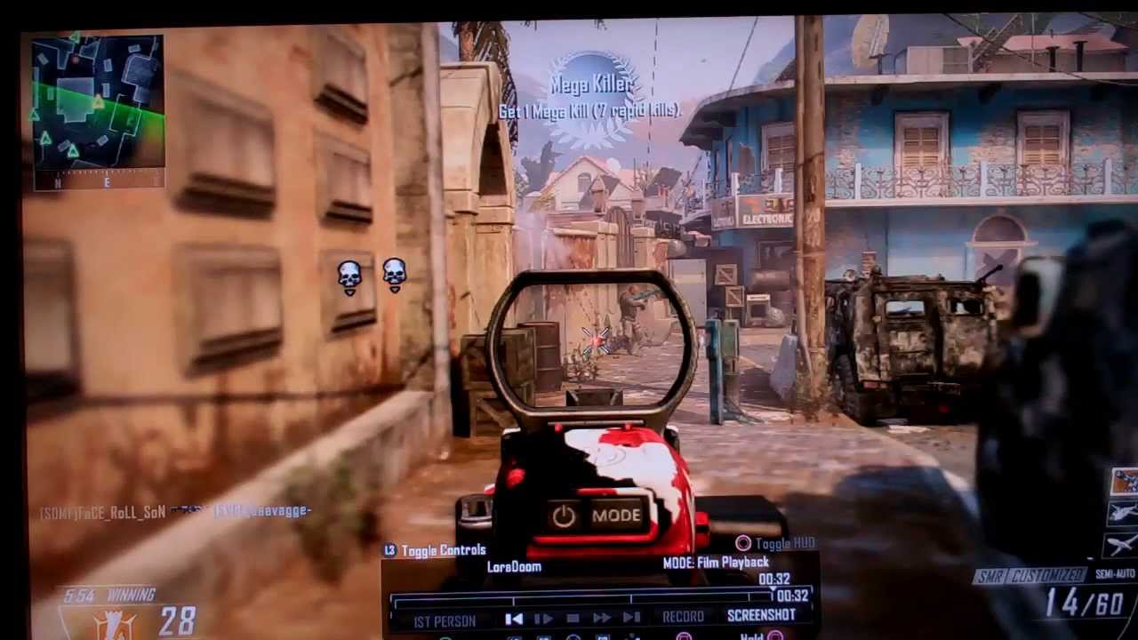 BO2 Girl Gets Mega Kill W/ SMR on Slums! - YouTube