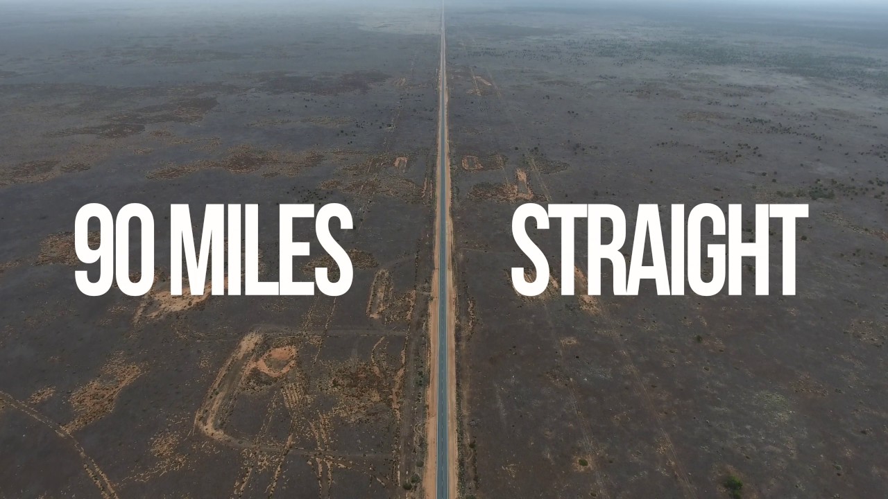NULLARBOR CROSSING - 90 miles straight | MISHKA Vision - YouTube