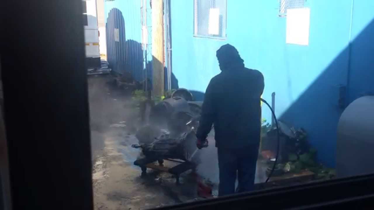 How to clean a transmission with a Power wash - YouTube