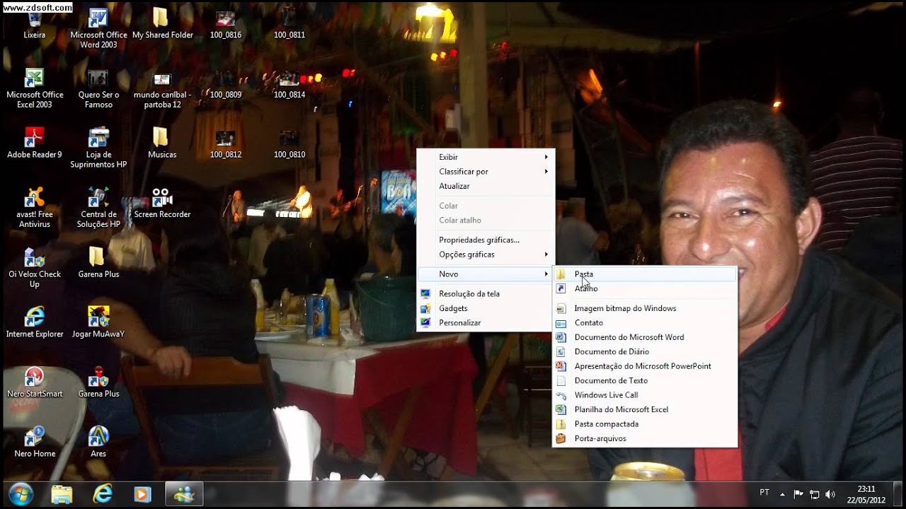 video aula como criar pasta do pc para botar fotos - YouTube