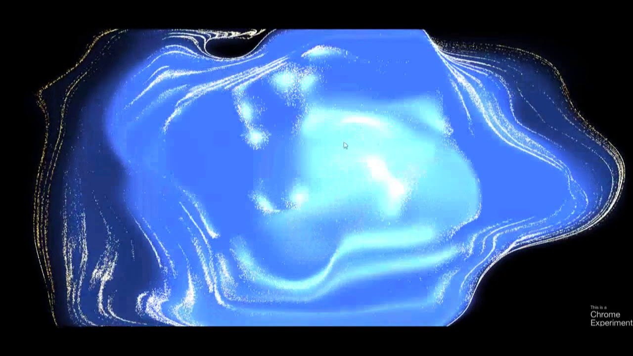 Google Chrome experiments : star fluid ! Жидкие звёзды гугл хром ...